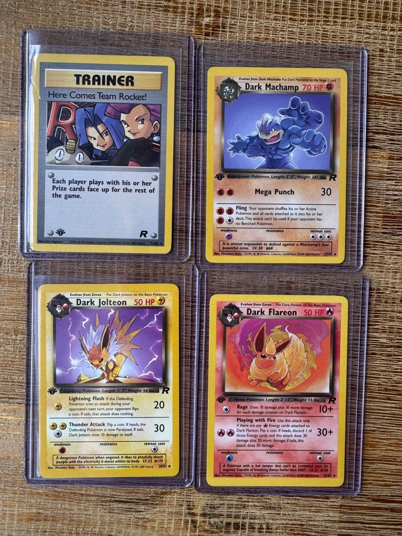1st Edition Team Rocket Pokemon - Here Comes Team Rocket, Dark Jolteon ...