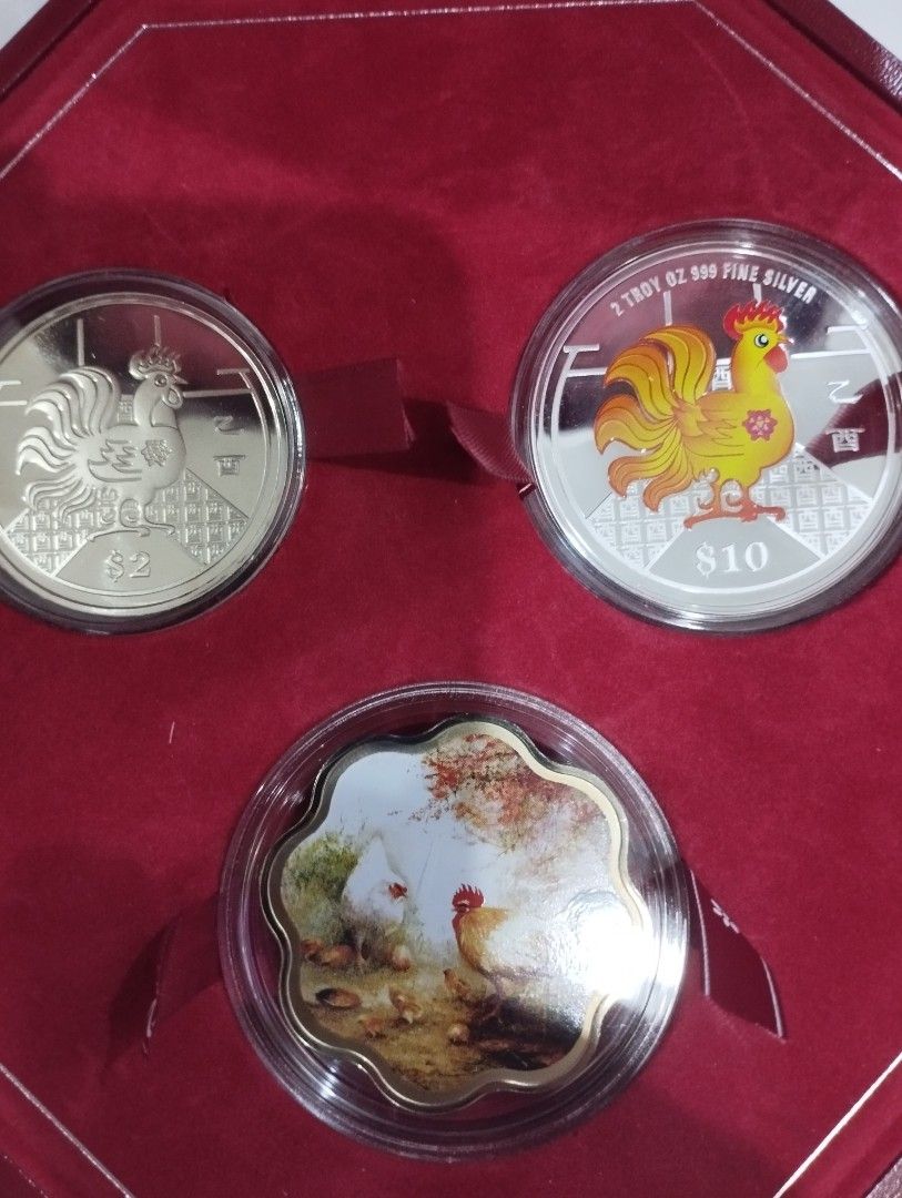 2005 Lunar Series Coin Set (2) -2005 Singapore Mint, Hobbies & Toys ...