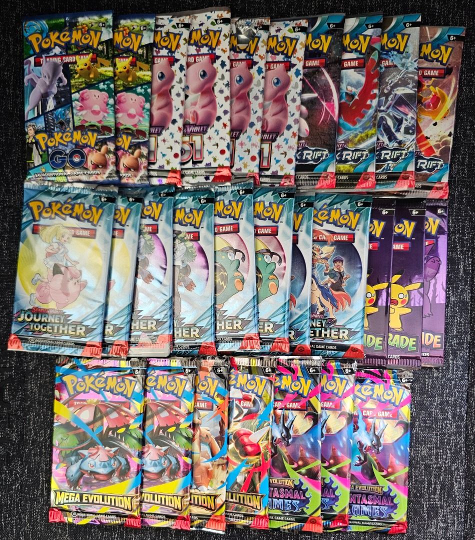 28 X OPENED Pokemon TCG Packs Scarlet & Violet 151, Paradox Rift ...