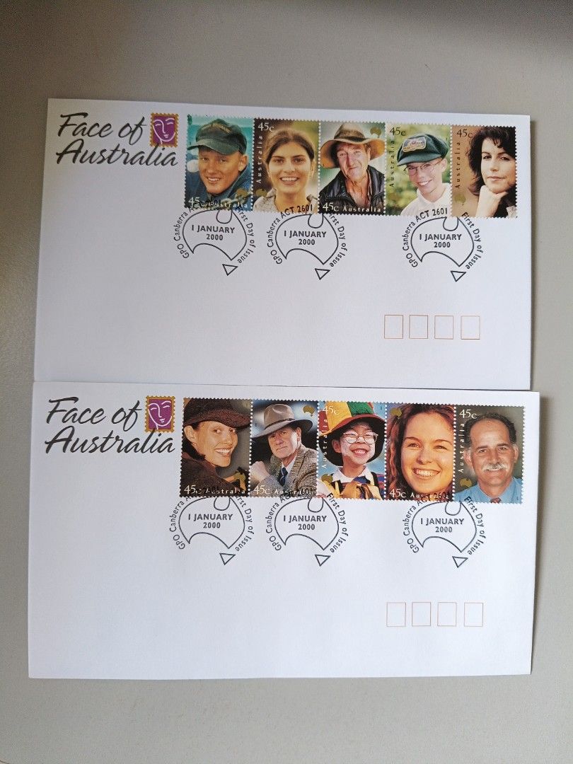 2 pcs Australia FDC Face of Australia (1), Hobbies & Toys, Memorabilia ...