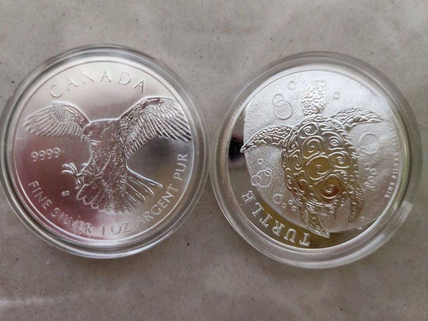 2pcs 1oz 999 Silver Coins - Canada & Niue, Hobbies & Toys, Memorabilia ...