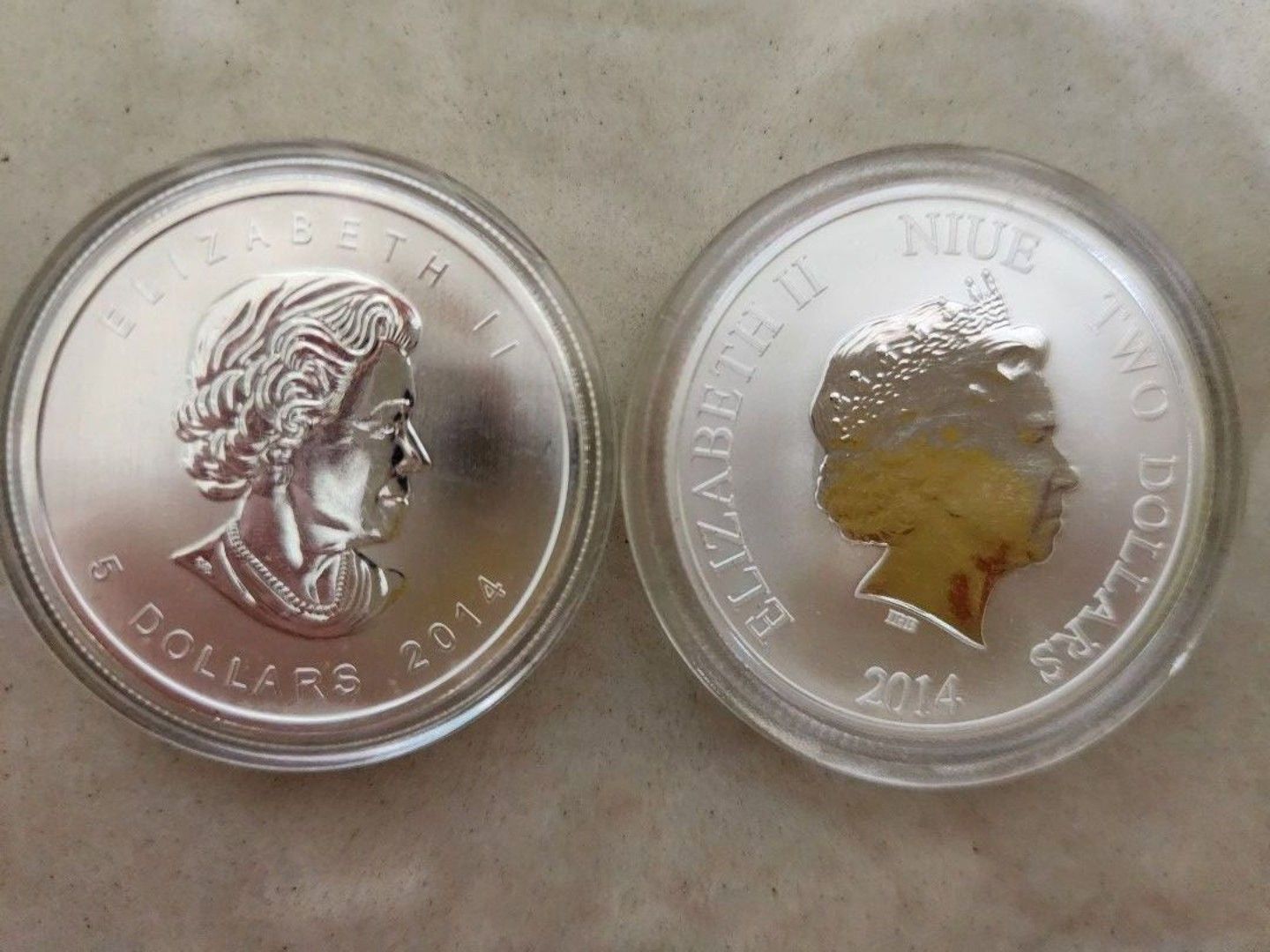 2pcs 1oz 999 Silver Coins - Canada & Niue, Hobbies & Toys, Memorabilia ...