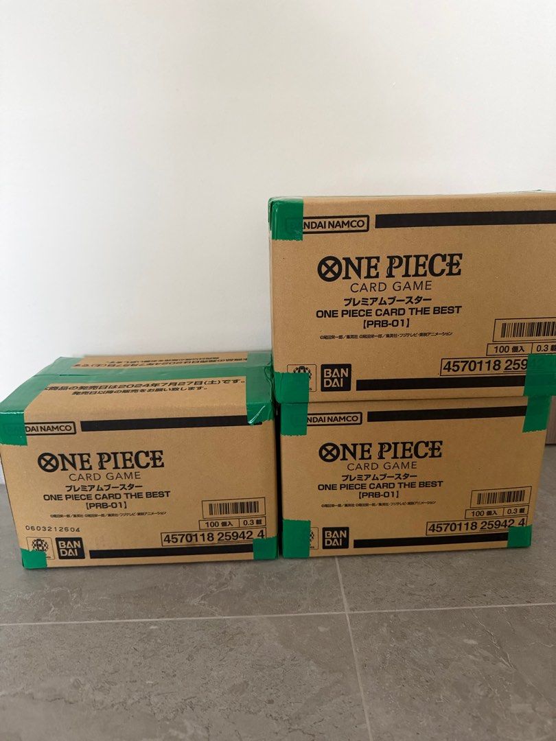 [3 Cases] One Piece Card Game: PRB-01 “The Best”, Hobbies & Toys, Toys ...