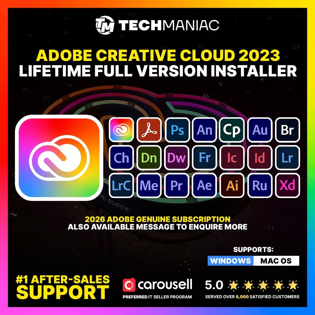 ⭐ Adobe Latest Lifetime Creative Cloud Software - Acrobat Pro | After ...