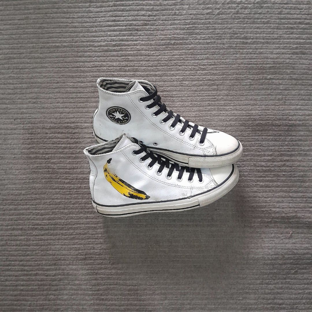 🎨 [COLLECTOR ITEM] Converse x Andy Warhol Banana High | EUR 41 | 26 CM ...