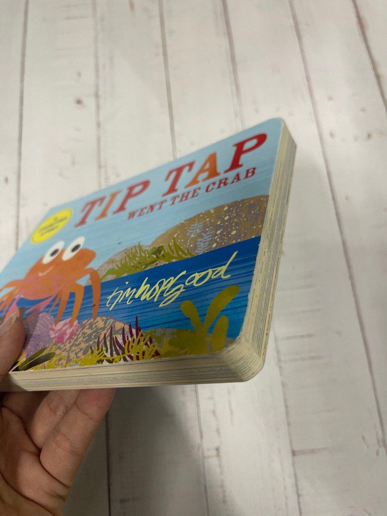 A counting story tip tap went the crab Board book, Hobbies & Toys ...