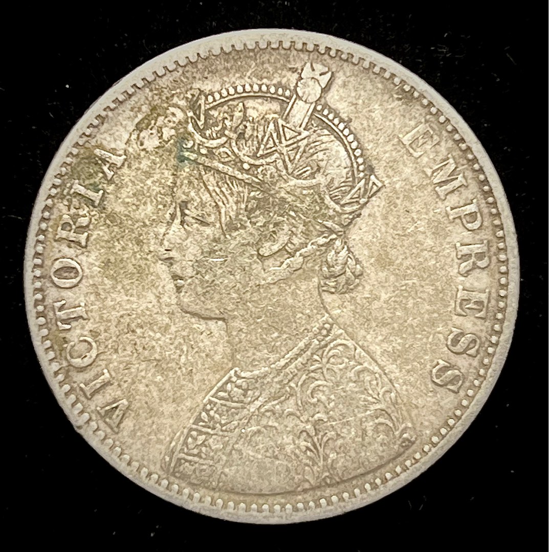 1879 Old British India Raj Princely States Queen Victoria “Gothic Crown ...