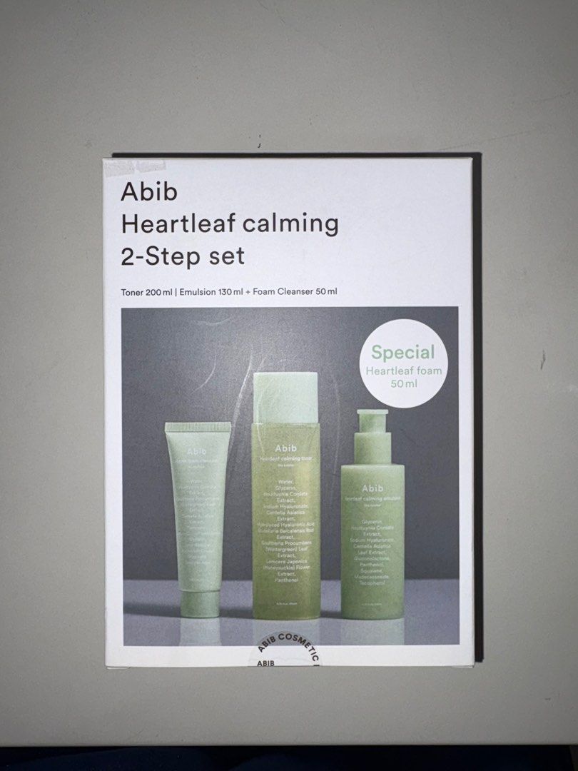Abib Heartleaf Calming 2 Step Set, Beauty & Personal Care, Face, Face ...