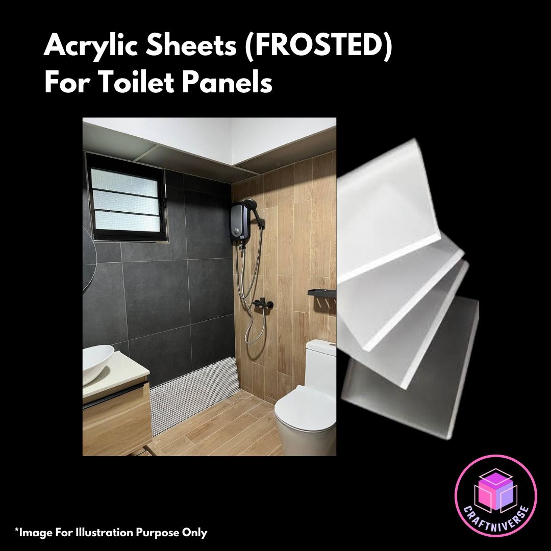 ACRYLIC Sheets For Toilet Panels / Toilet Panels/ HDB Toilet Panels ...