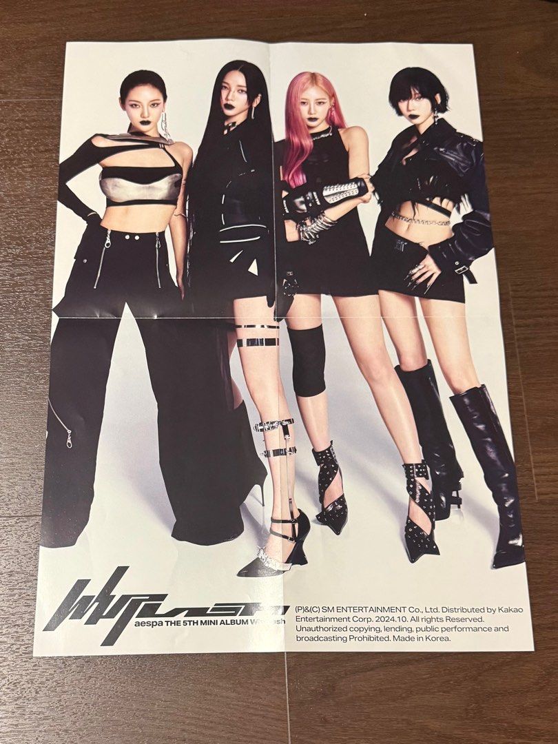 aespa - Whiplash Poster, Hobbies & Toys, Memorabilia & Collectibles, K ...