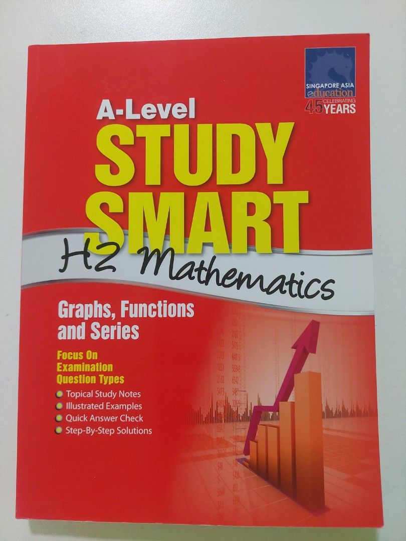 A-Level Study Smart H2 Mathematics Textbook, Hobbies & Toys, Books ...