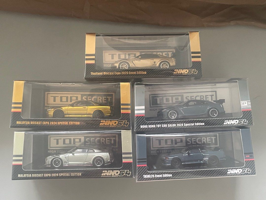 [All sealed] INNO64 Top Secret Diecast Model Cars event Editions Set of ...