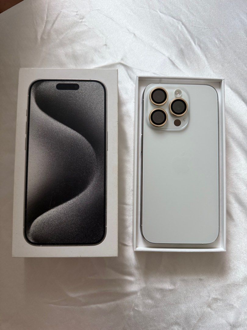 Apple iPhone 15 Pro - White Titanium - 128Gb, Mobile Phones & Gadgets ...