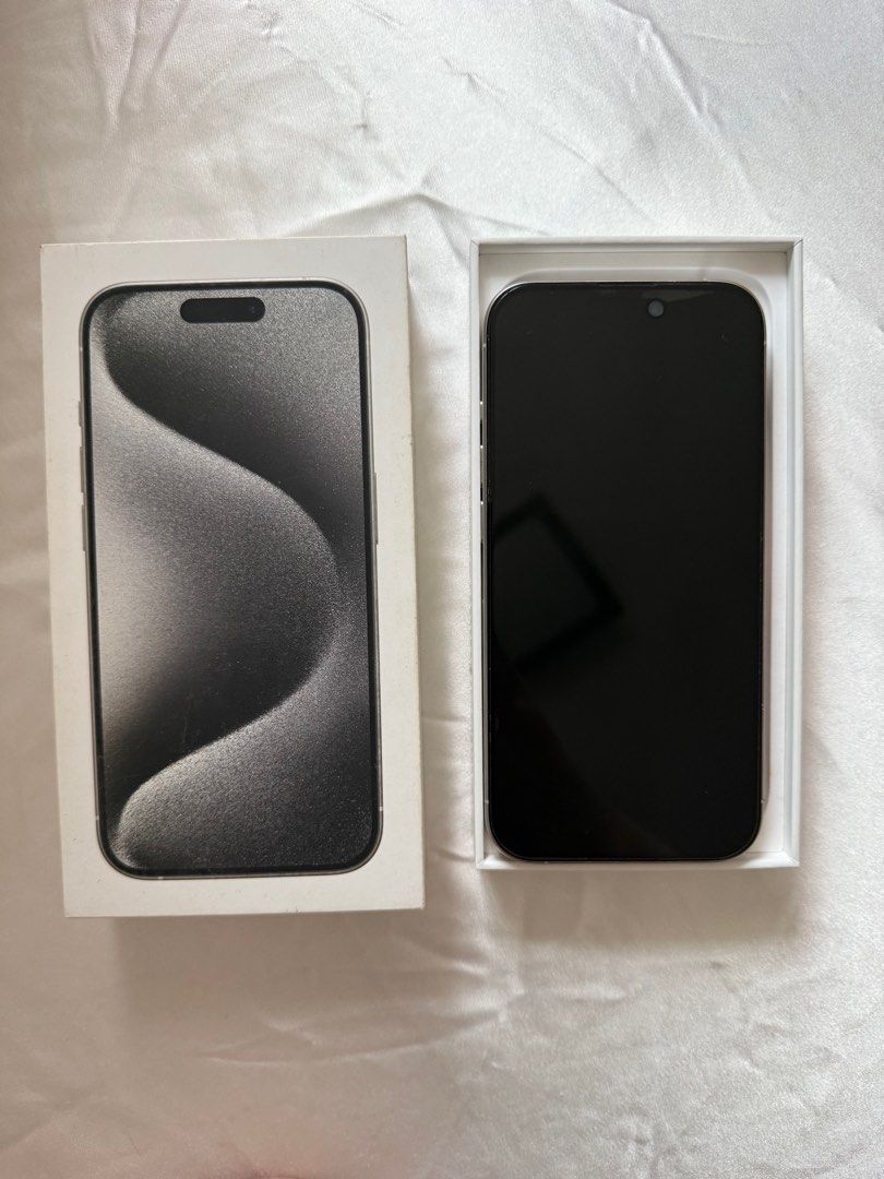 Apple iPhone 15 Pro - White Titanium - 128Gb, Mobile Phones & Gadgets ...
