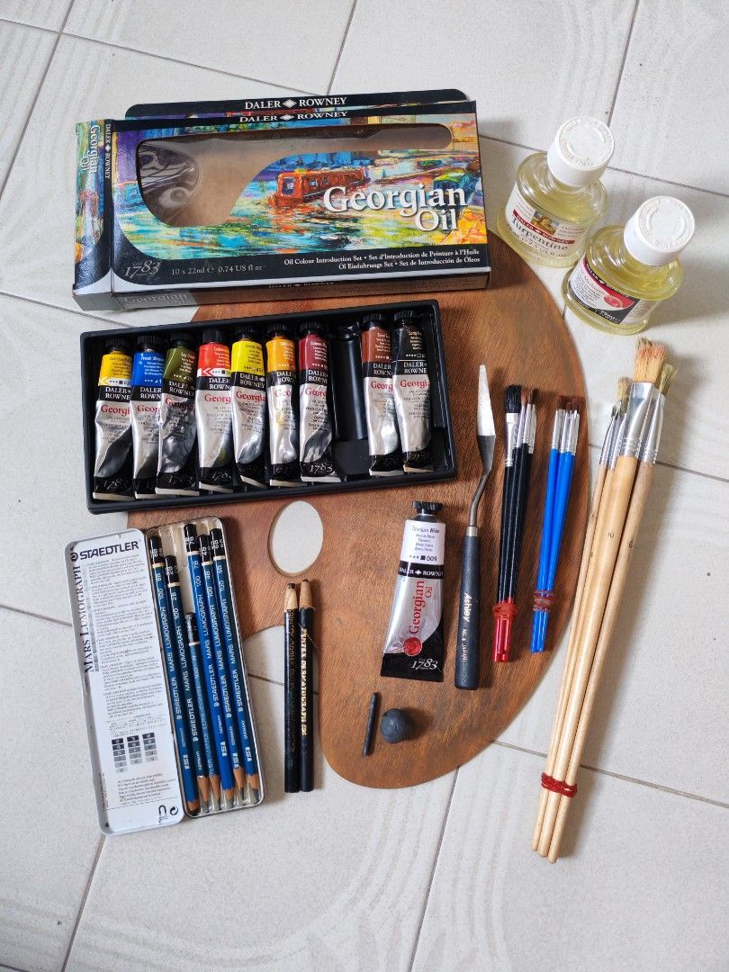 Art Supplies - Oil Painting Set, Hobbies & Toys, Stationery & Craft ...