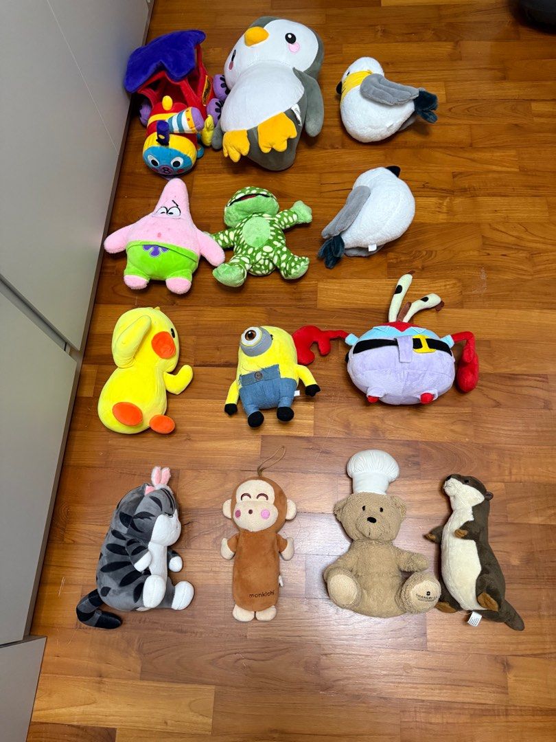 Assorted Plush Toys - Various Characters, Hobbies & Toys, Toys & Games ...