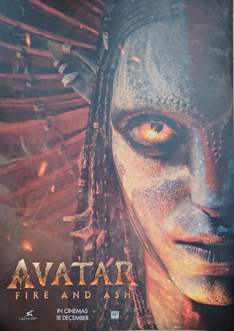Avatar: Fire and Ash Movie Poster, Hobbies & Toys, Memorabilia ...