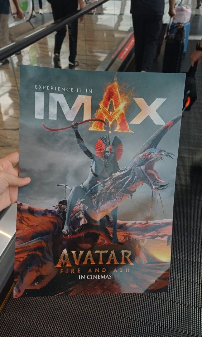 Avatar Fire and Ash poster 3D IMAX, Hobbies & Toys, Memorabilia ...