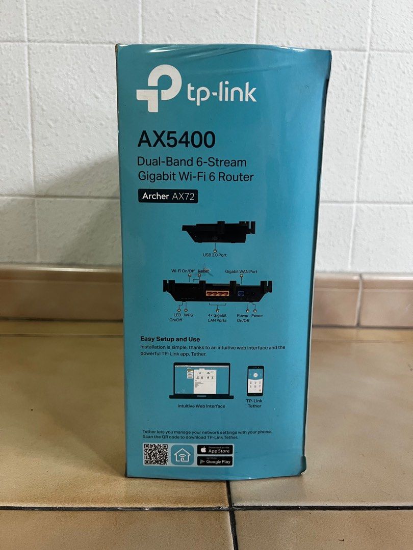 AX5400 archer AX72 router, TV & Home Appliances, Electrical, Adaptors ...