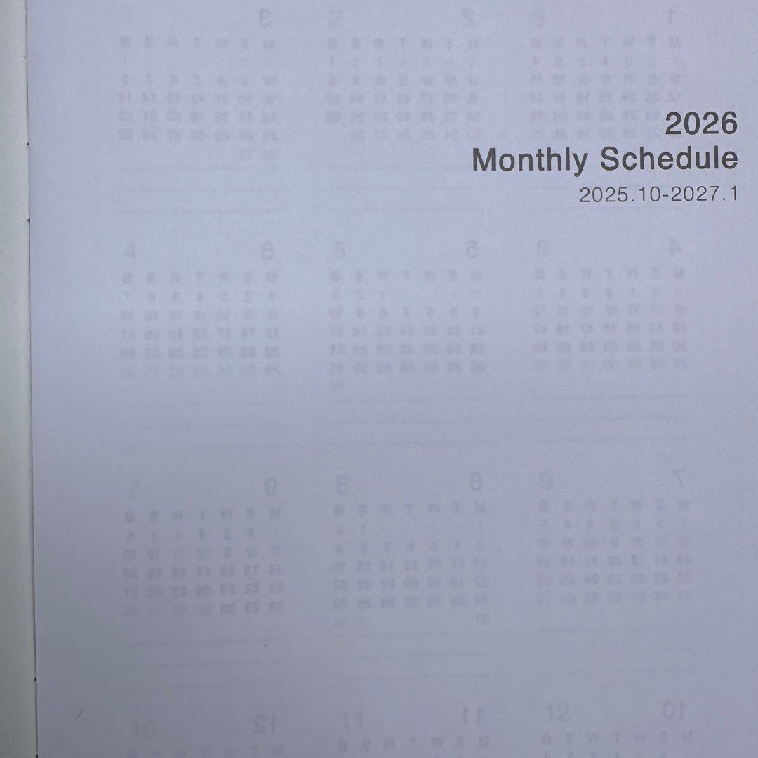 B6 2026 monthly calendar journal diary, Hobbies & Toys, Stationery ...