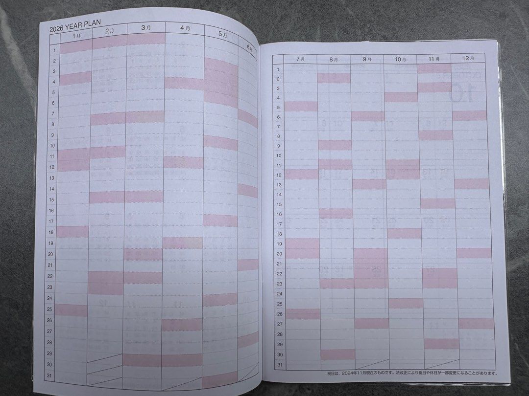 B6 2026 monthly calendar journal diary, Hobbies & Toys, Stationery ...