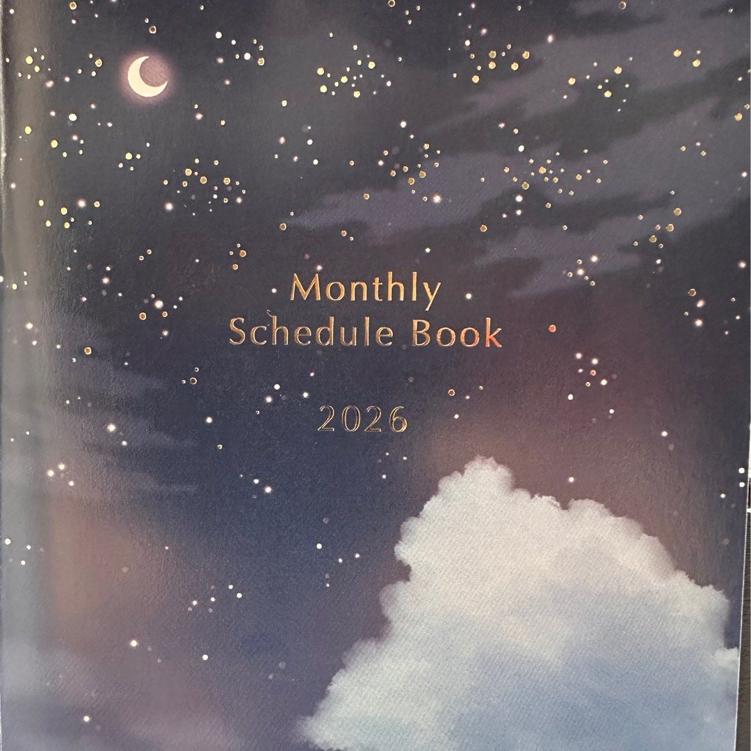 B6 2026 monthly calendar journal diary, Hobbies & Toys, Stationery ...