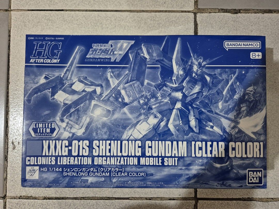 Bandai HG 1/144 XXXG-01S Shenlong Gundam [Clear Color], Hobbies & Toys ...