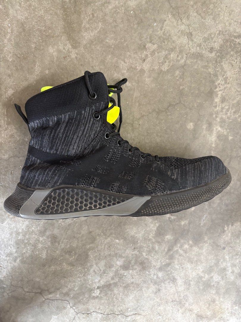 Black Safety Boots (with hard cap toe box to protect), Men's Fashion ...