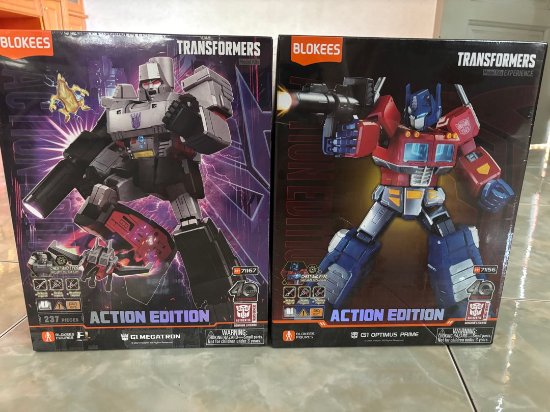 Blokees Transformers Action Edition G1 Megatron & Optimus Prime ...