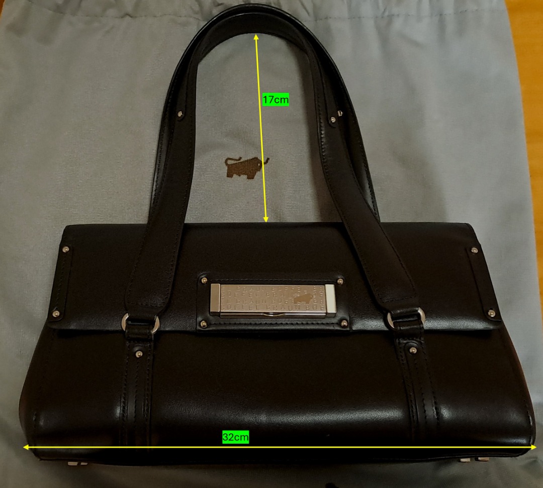 Braun Buffel Black Leather Handbag Shoulder Bag, Women's Fashion, Bags ...