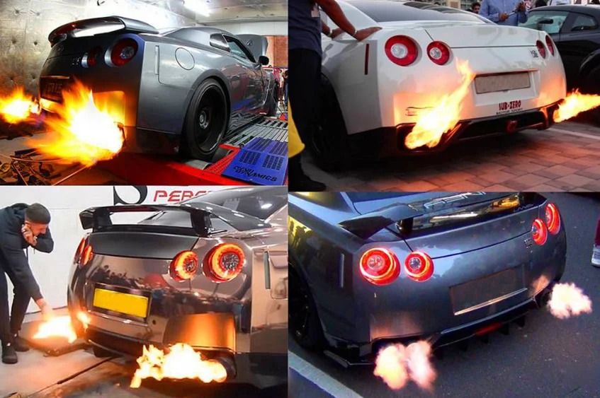 Builder Type B Rev Limiter Racing Exhaust Flame Thrower Ignition ...