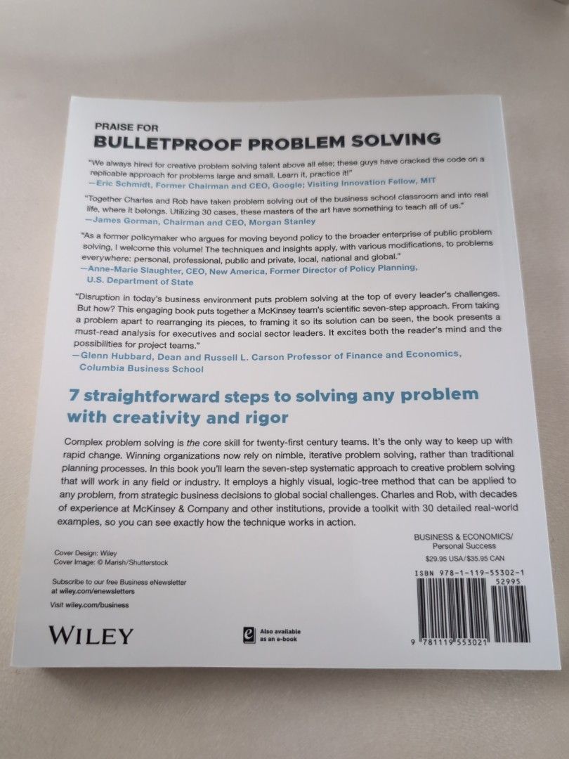 Bulletproof Problem Solving by Charles Conn & Robert McLean, Hobbies ...