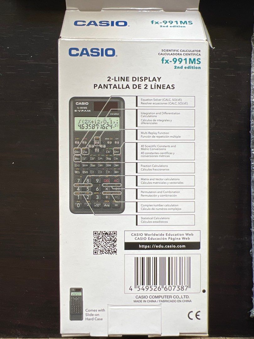 Casio fx-991MS 2nd Edition Scientific Calculator, Hobbies & Toys ...