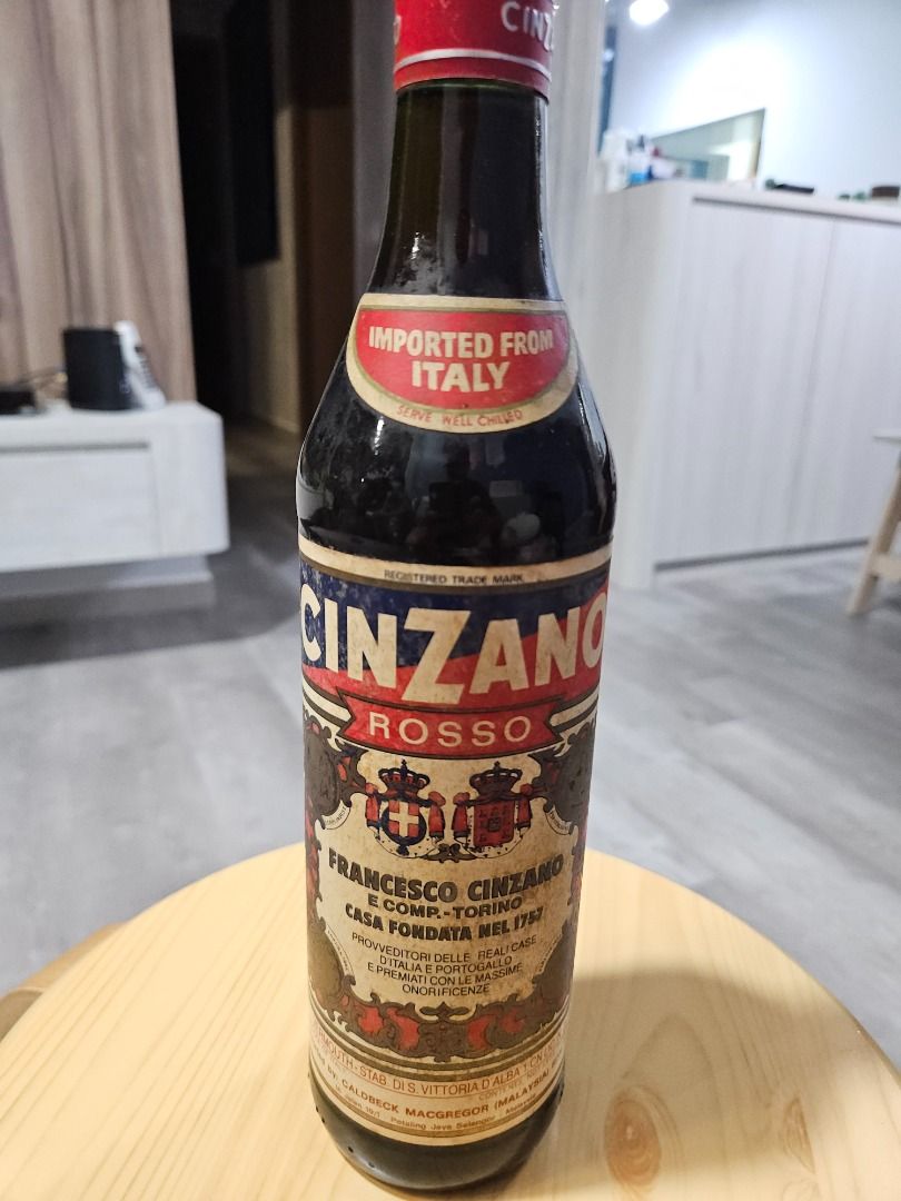 Cinzano Rosso Vermouth - Imported from Italy (40 years old), Food ...