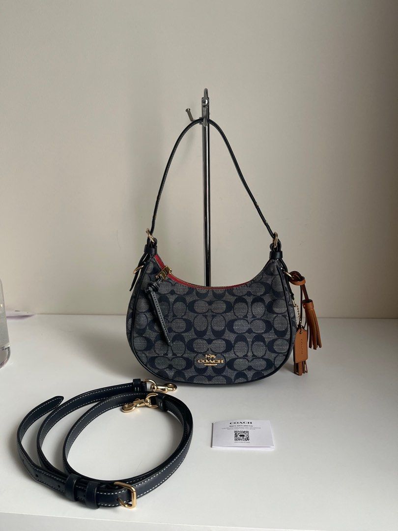 Coach Bag denim original 100%, Barang Mewah, Tas & Dompet di Carousell