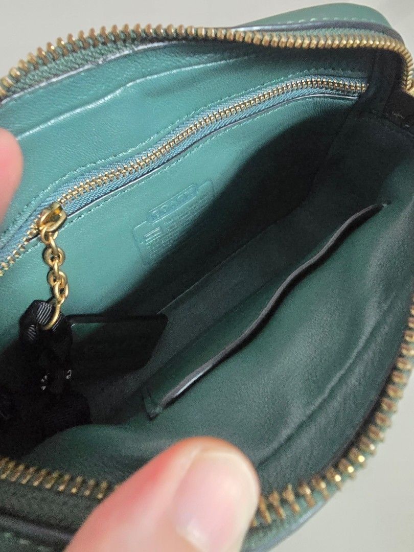 Coach Glovetanned Leather Crossbody Bag - Green, Women's Fashion, Bags ...