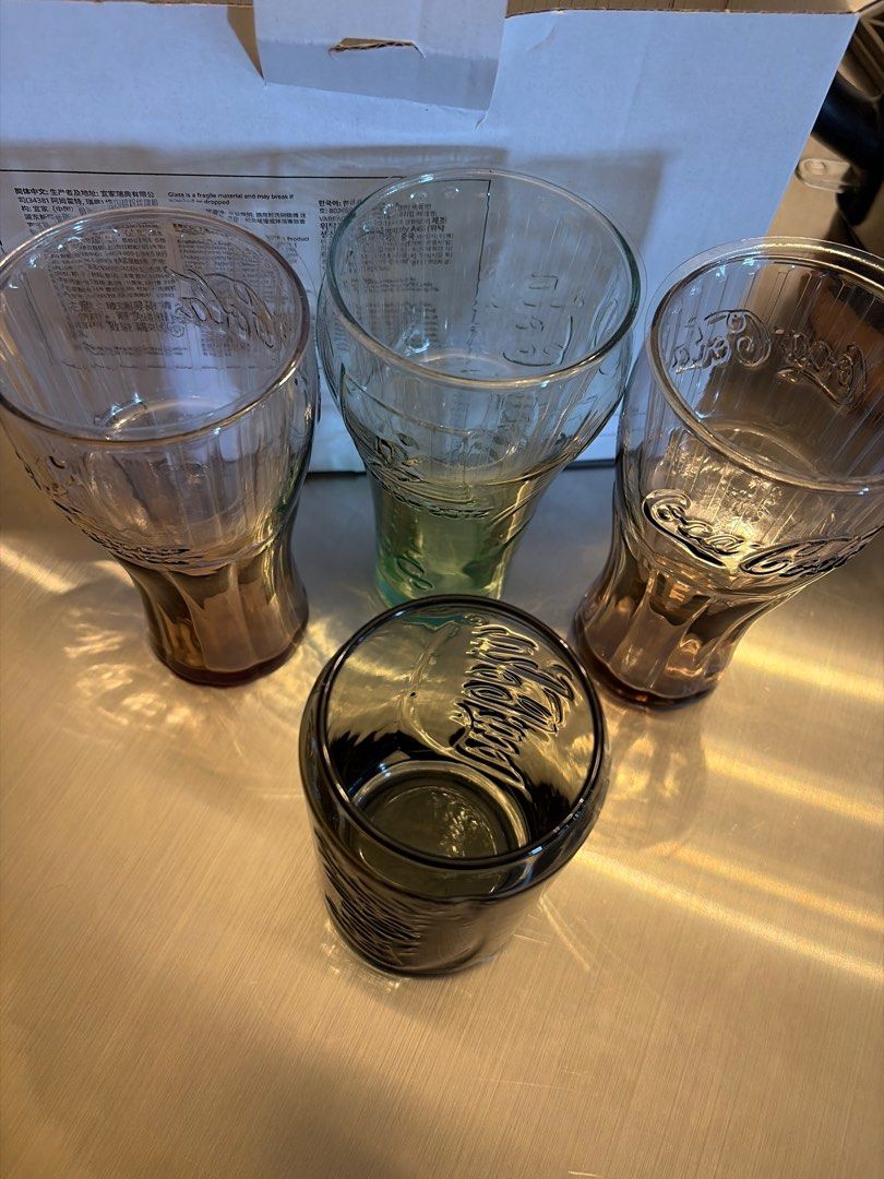 Coca-Cola Glass Set, Furniture & Home Living, Kitchenware & Tableware ...