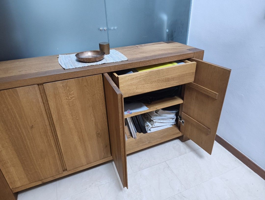 Crate & Barrel Big Sur Sideboard Cabinet, Furniture & Home Living ...