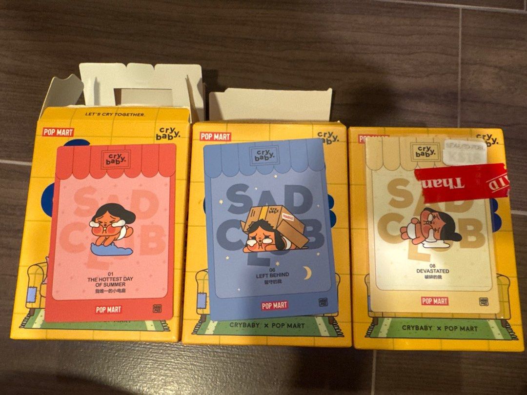 Crybaby x Pop Mart Sad Club Blind Box, Hobbies & Toys, Toys & Games on ...