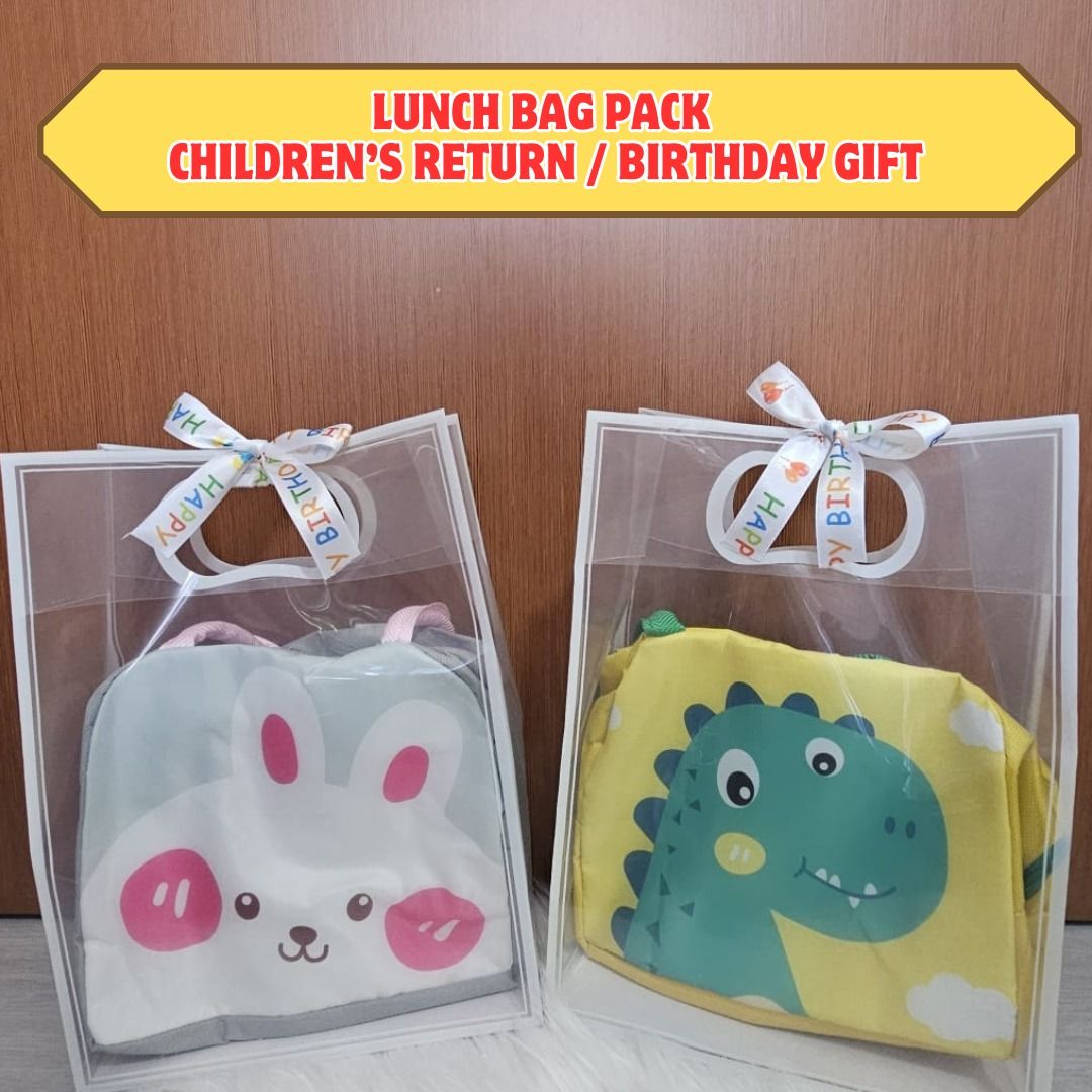 Cute Lunch Bag Gift Pack – Perfect for Children’s Birthday, Return ...