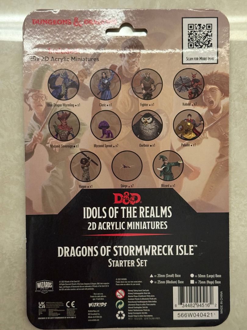 D&D 2D Acrylic Miniatures: Dragons of Stormwreck Isle Starter Set ...