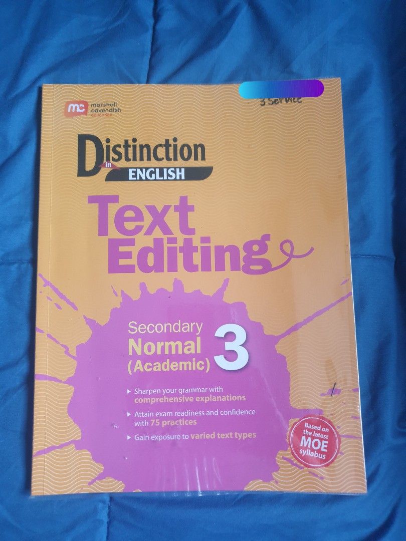 Distinction English Text Editing Secondary 3, Hobbies & Toys, Books ...