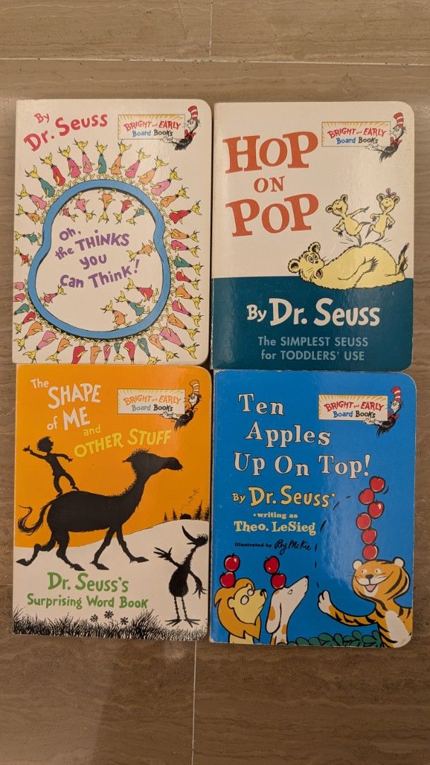 Dr. Seuss Board Books - Set of 4, Hobbies & Toys, Books & Magazines ...