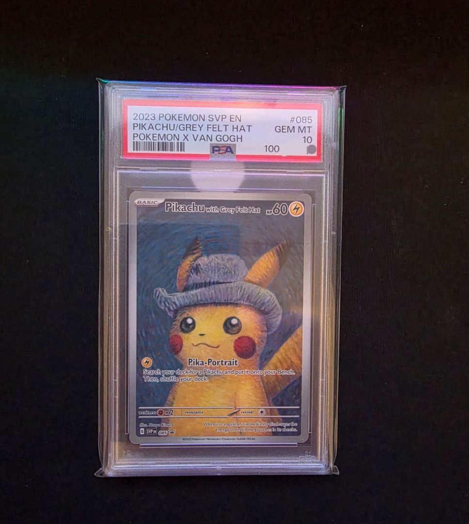 [ENG] PSA10 Pikachu x Van Gogh / Pikachu with Grey Felt Hat #085 ...