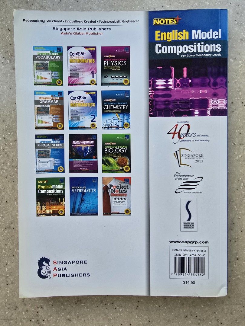 English Model Compositions for Lower Secondary Levels, Hobbies & Toys ...