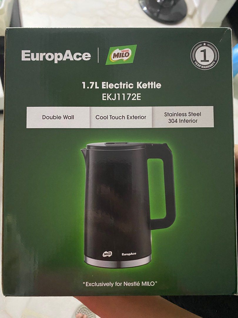EuropAce Milo 1.7L Electric Kettle EJK1172E, TV & Home Appliances ...