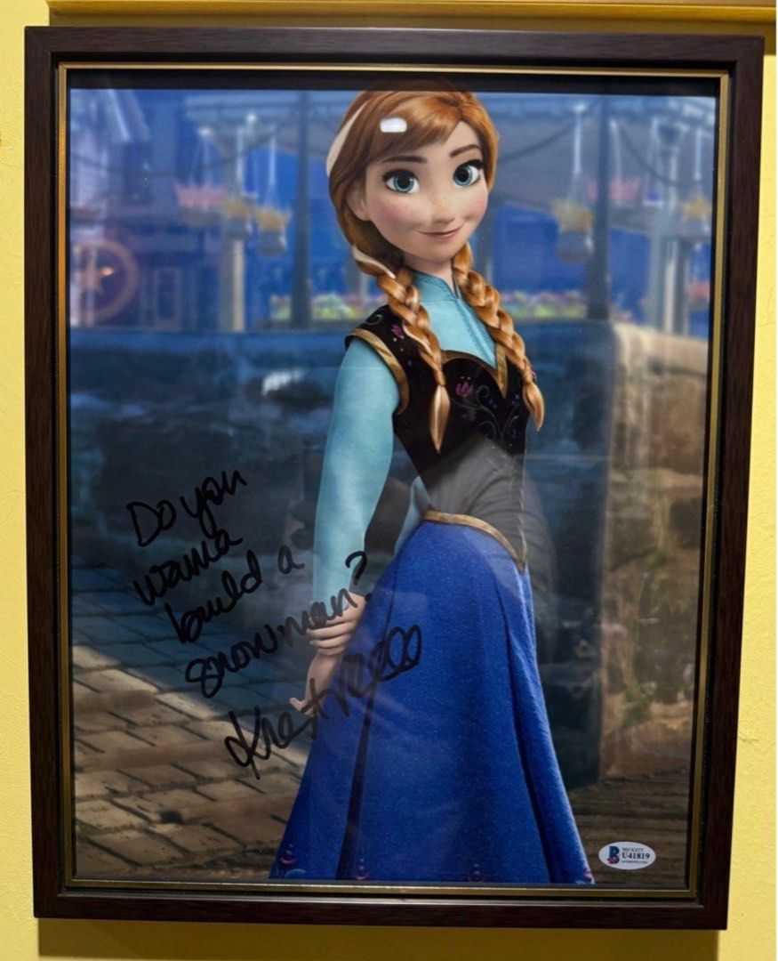 [EXCLUSIVE] Kristen Bell [Voice Actor of Anna Frozen] Autograph ...
