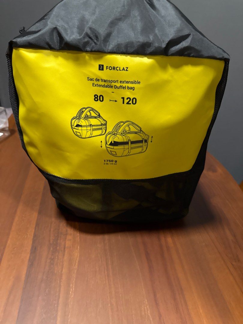 Forclaz Extendable Duffel Bag 80-120L, Men's Fashion, Bags, Sling Bags ...