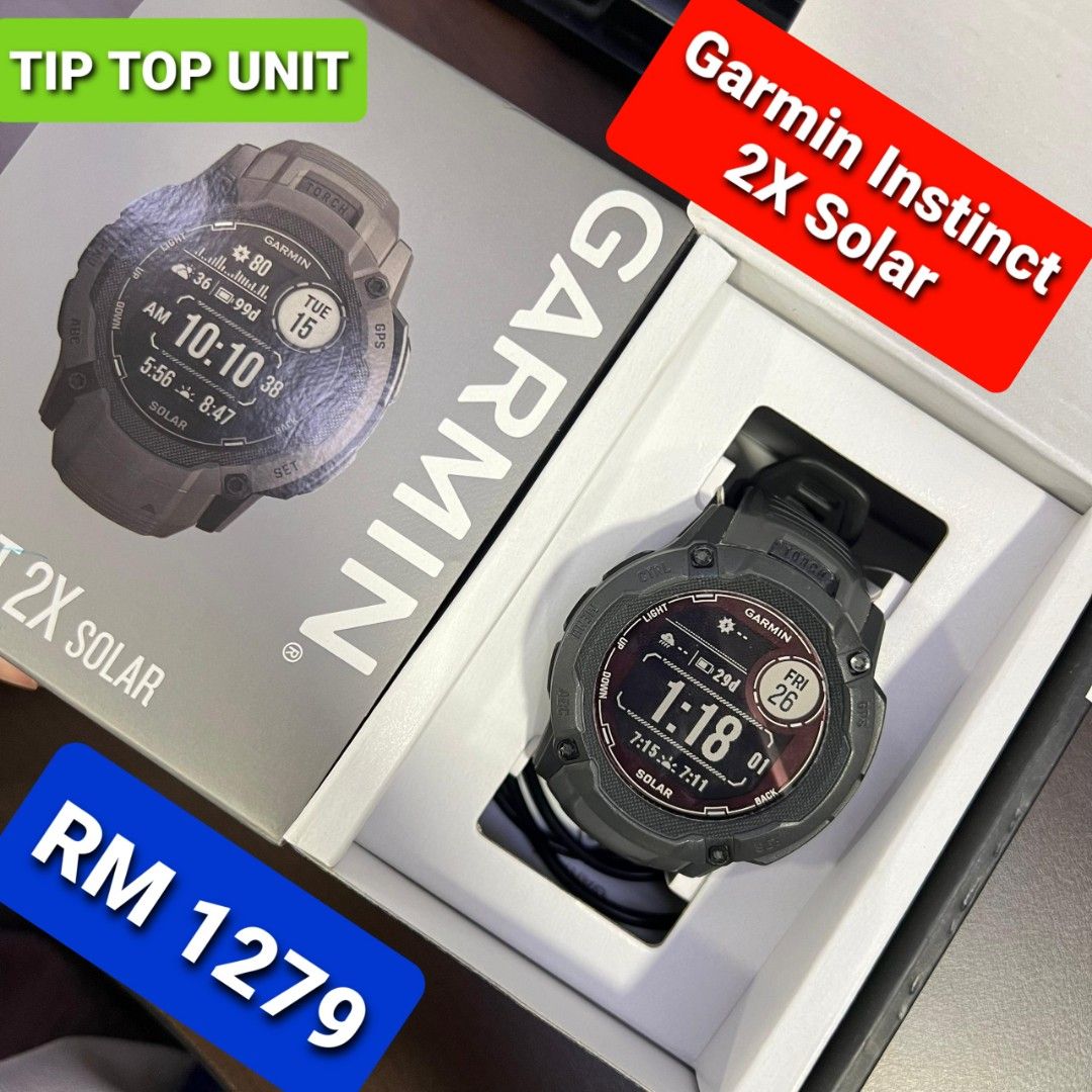 Garmin Instinct 2X Solar, Mobile Phones & Gadgets, Wearables & Smart ...