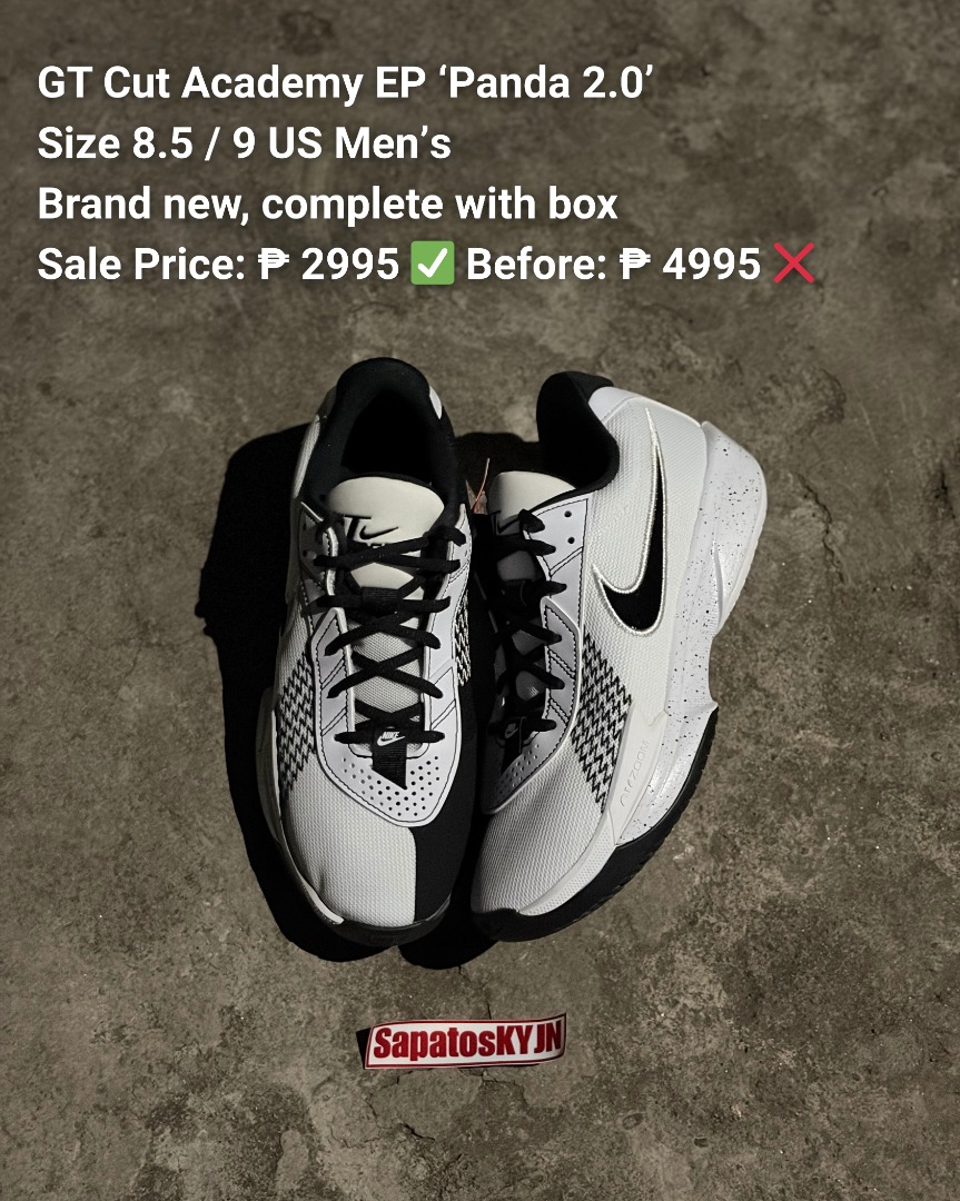 GT Cut Academy EP Panda 2.0, Men's Fashion, Footwear, Sneakers on Carousell